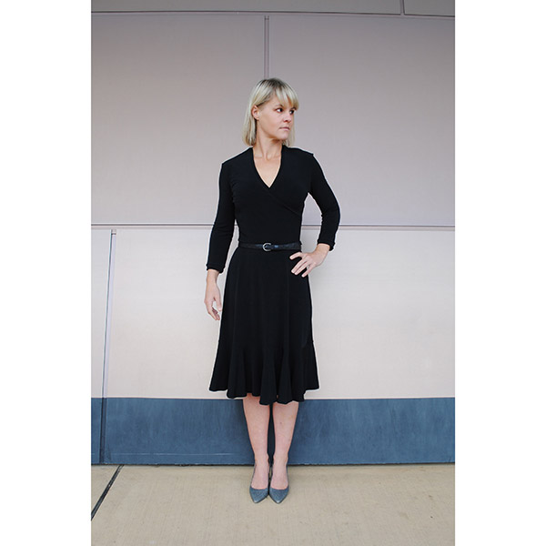 Ash Dress with Sleeves in Black – Zilpah Tart