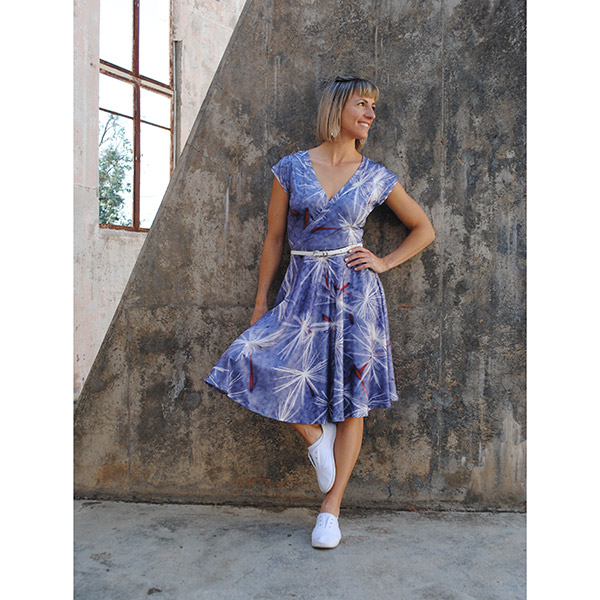 Cross Front Dress in Dandelion Wishes Print – Zilpah Tart