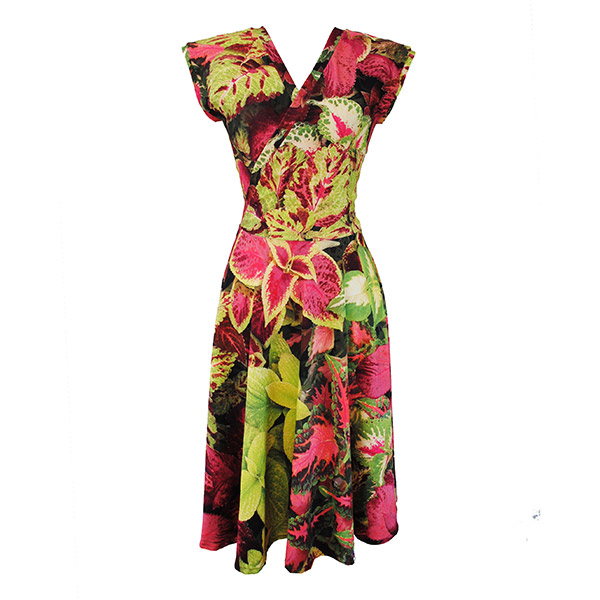 Cross Front Dress in Mayana Print – Zilpah Tart