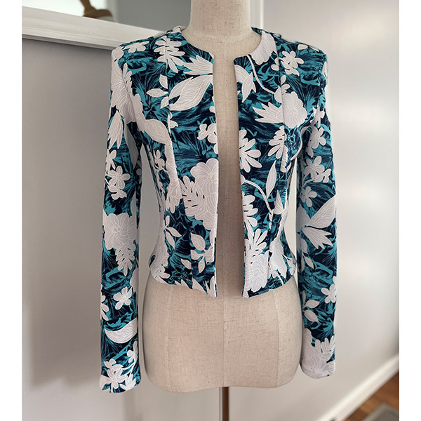 Wish Jacket Aqua Floral Print – Zilpah Tart
