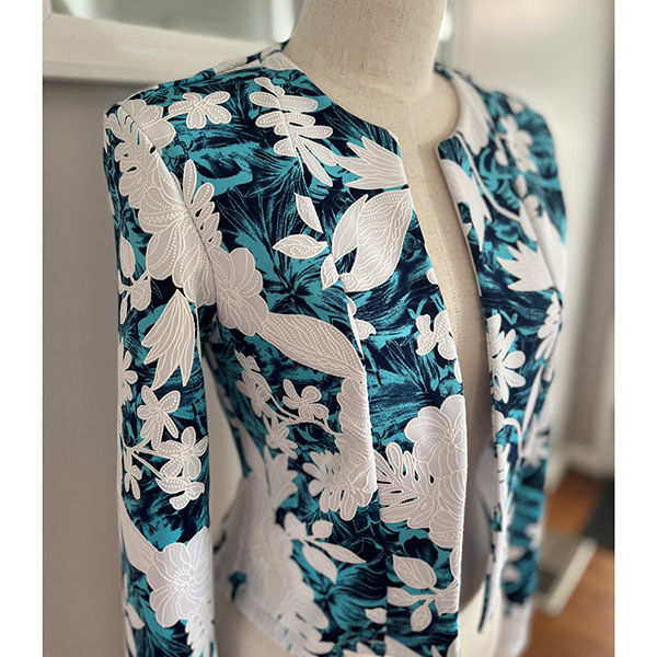 Wish Jacket Aqua Floral Print – Zilpah Tart