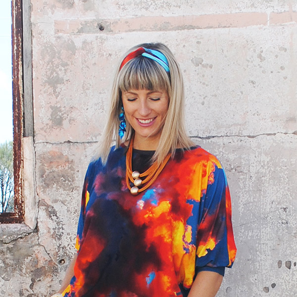 Turban Twist Headband in Clouds Print – Zilpah Tart