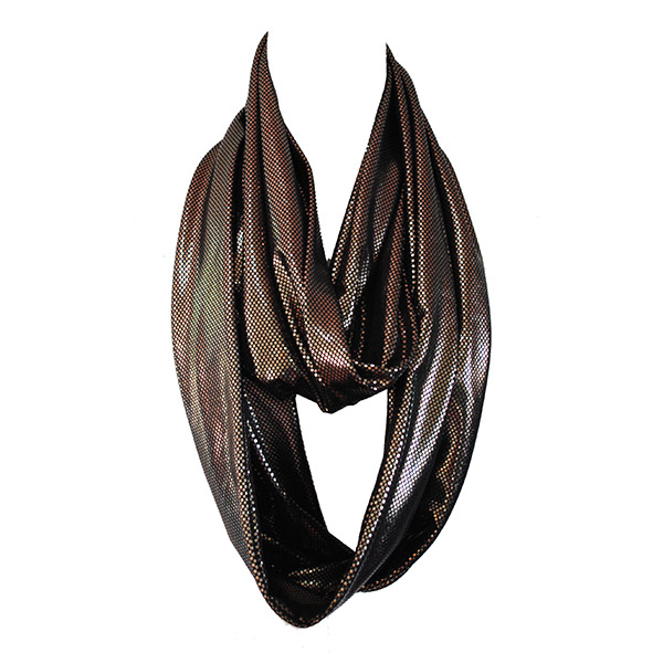Loop Scarf in Metallic Gold – Zilpah Tart