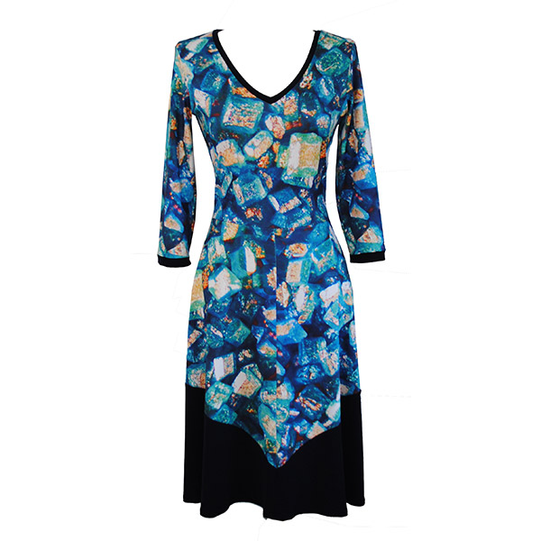 Size 8 – Point Dress in Sprinkles Print – Zilpah Tart