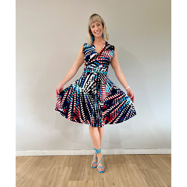 Limited Edition! Zilpah Dress in Strobe Print – Zilpah Tart