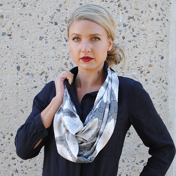 Loop Scarf in Parliament Kaleidoscope Print – Zilpah Tart