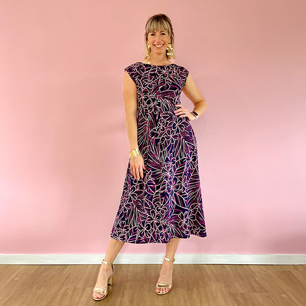 Limited Edition! Weekender Dress in Magenta Tropics Print – Zilpah Tart