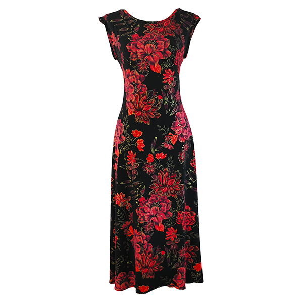 Last one! Weekender Dress in Regal Floral Print- Size 10 – Zilpah Tart