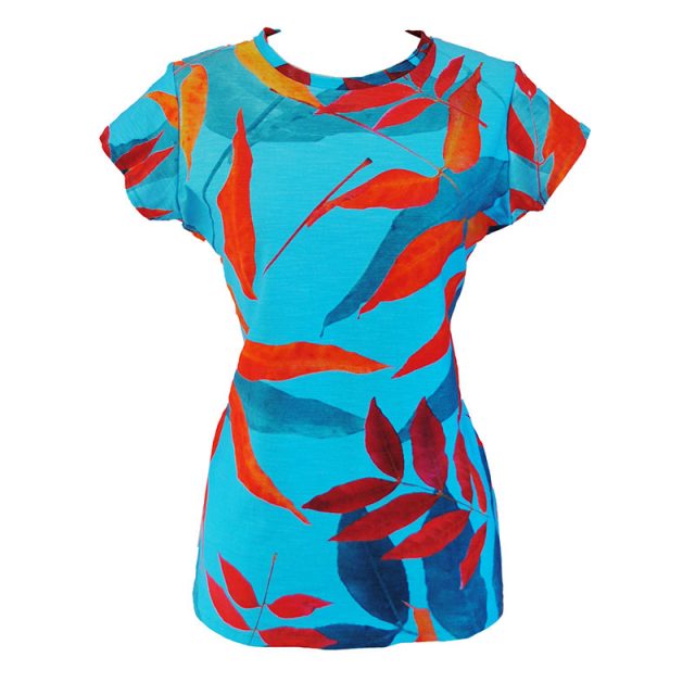 Bamboo Tee in Chinese Pistachio Print – Zilpah Tart
