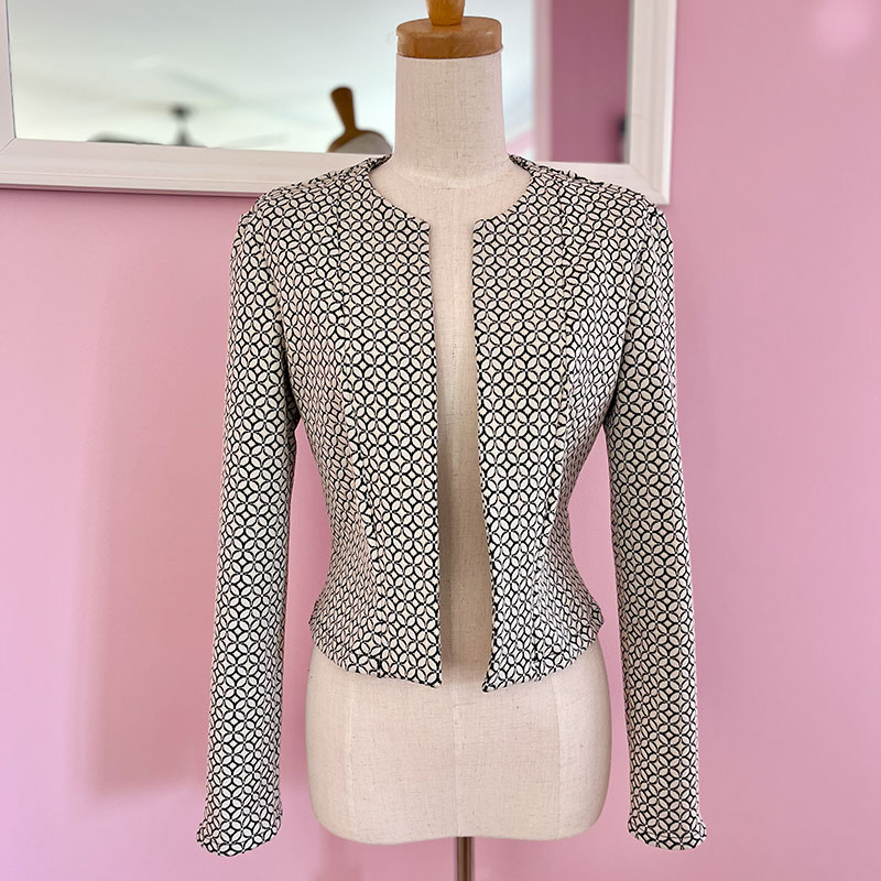 Wish Jacket in White Flower – Zilpah Tart